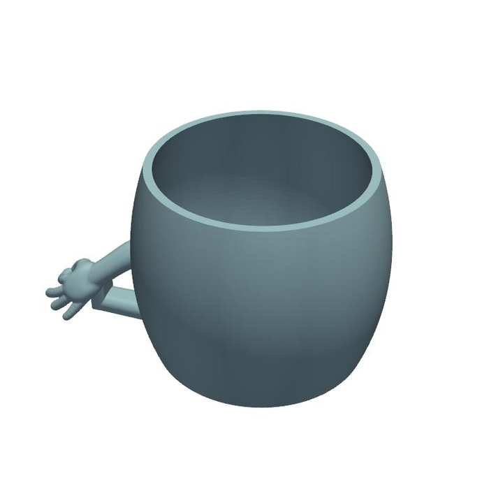 3D PrintShelf - Product details - Gotcha Hands Plant Pot